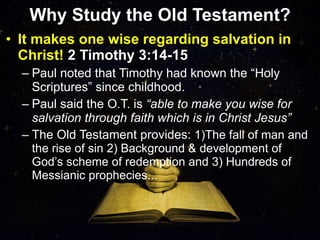The Old Testament and the Christian | PPT