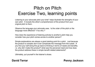 OTA The Art of the Pitch Workshop handout | PDF | Business | Business ...