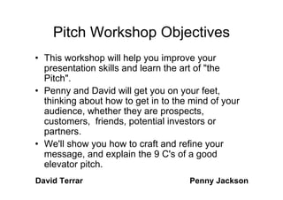 OTA The Art of the Pitch Workshop handout | PDF | Business | Business ...