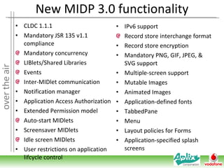 "Mobile Java Panel: State Of The Art: MIDP 3.0" | PPT