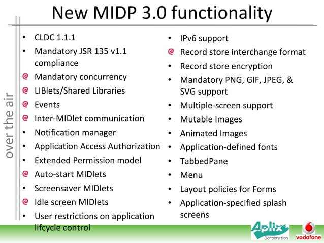 "Mobile Java Panel: State Of The Art: MIDP 3.0" | PPT