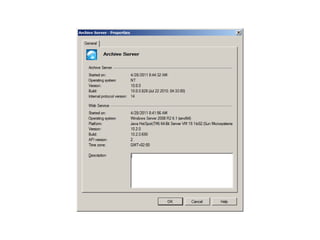 Open Text Archive Server 10.0.0 | PPT