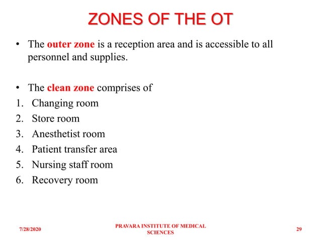 OPERATION THEATRE ASEPSIS AND STERILIZATION | PPTX | First Aid | Injuries