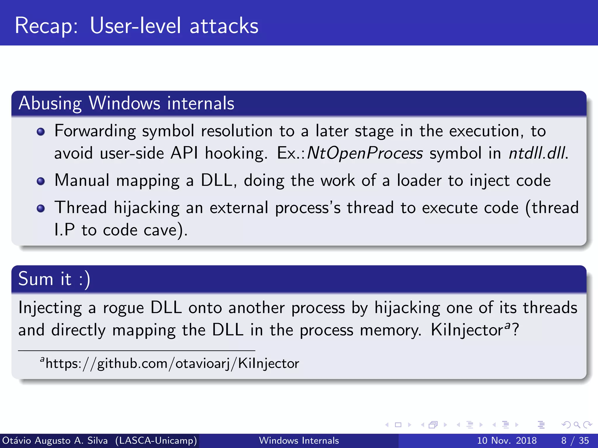 Windows Internals Fuzzing Hijacking And Weaponizing Kernel Objects Ppt