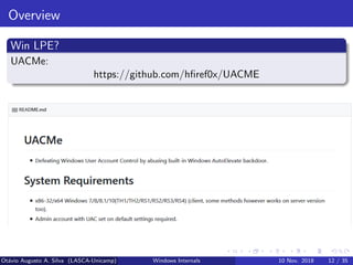 Windows Internals: fuzzing, hijacking and weaponizing kernel objects | PPT
