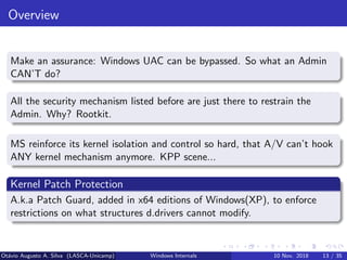 Windows Internals: fuzzing, hijacking and weaponizing kernel objects | PPT