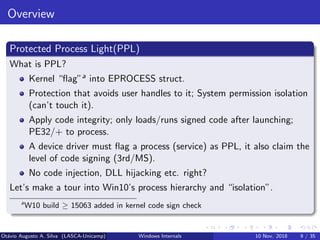 Windows Internals: fuzzing, hijacking and weaponizing kernel objects | PPT