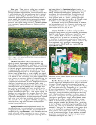 Organic Vegetable Production ~ Purdue University | PDF