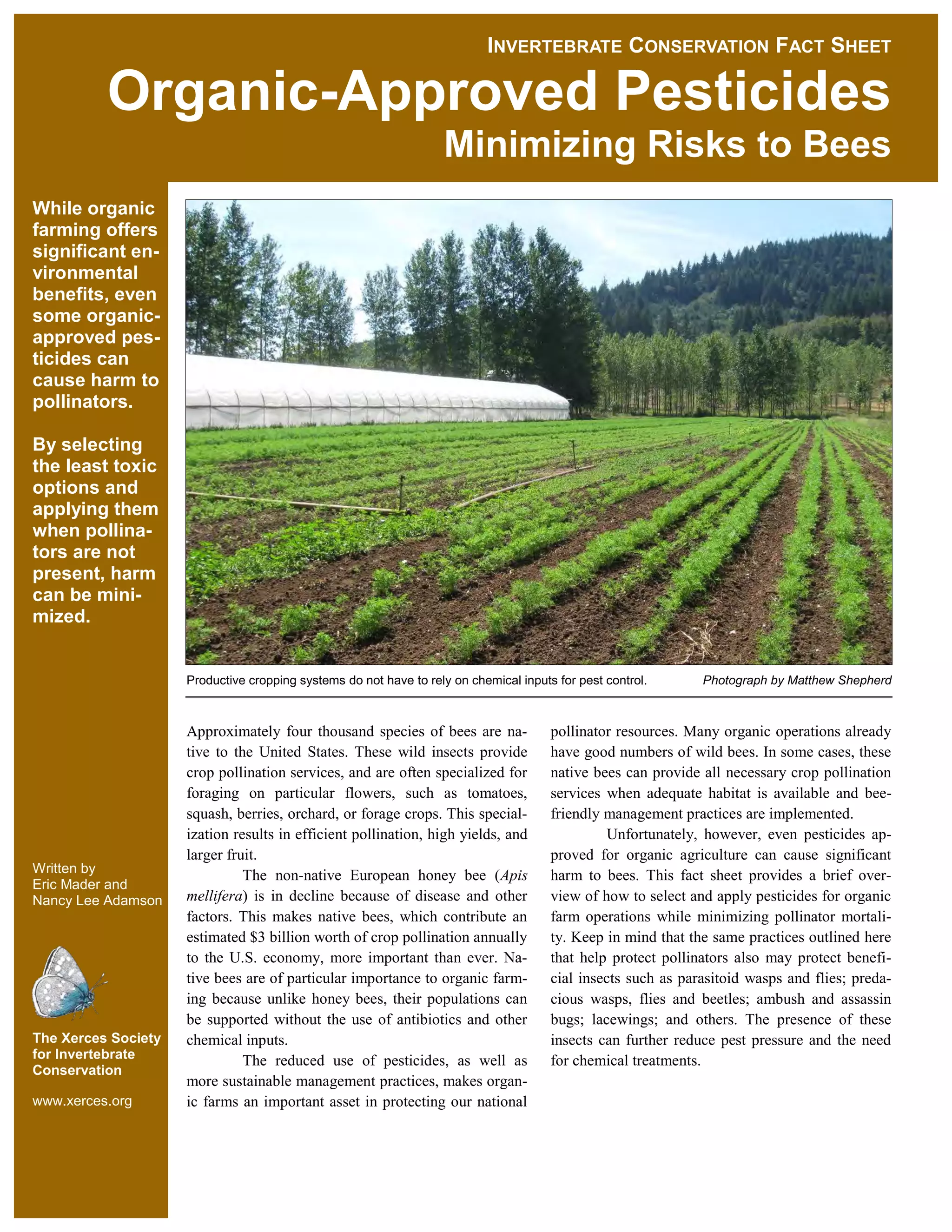 Organic-Approved Pesticides | PDF