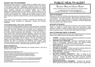 Health Impacts of Roundup Herbicide | PDF | Agriculture | Industries