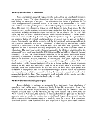 Solarization for Vegetable Weed Control | PDF | Agriculture | Industries