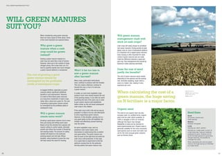 Sort Out Your Soil - Guide to Green Manures | PDF