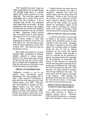 Water Hyacinth Control Measures for a Noxious Weed | PDF