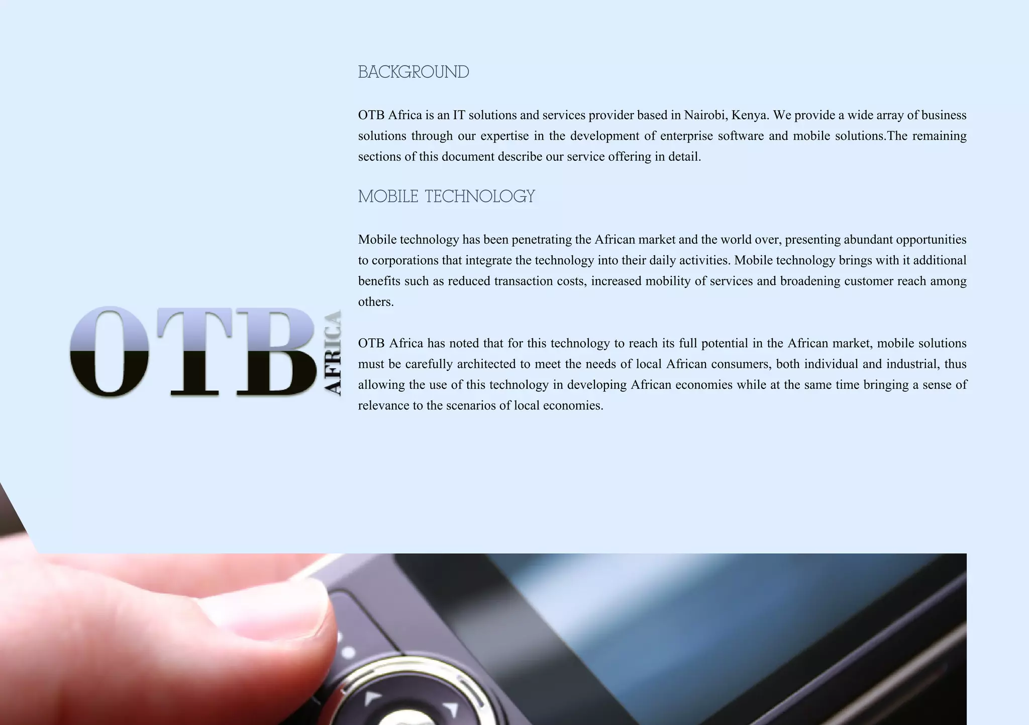 OTB Africa Company Profile | PDF