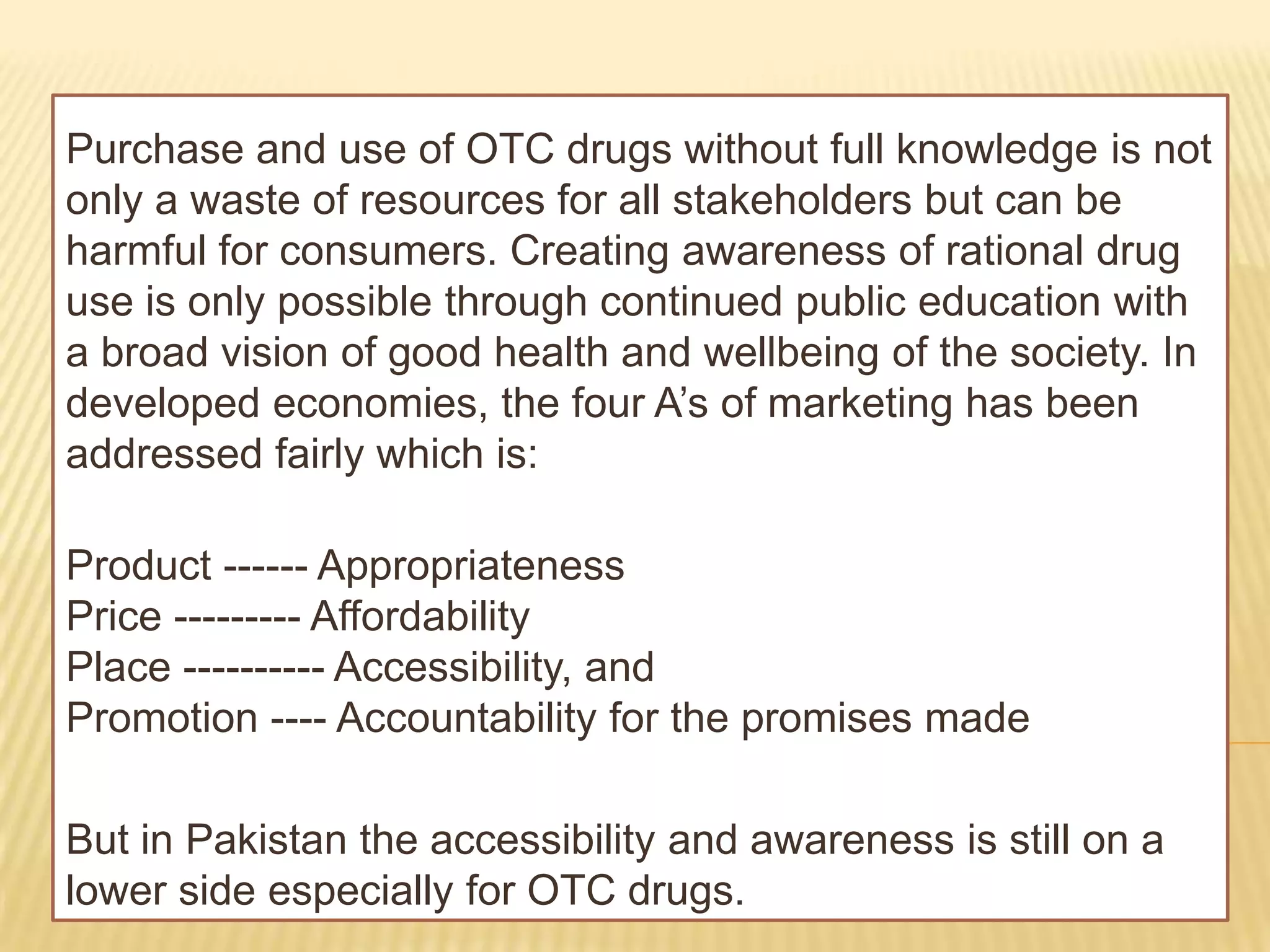 Over the Counter Drugs (OTC DRUGS) | PPTX