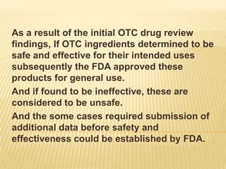 Over the Counter Drugs (OTC DRUGS) | PPTX