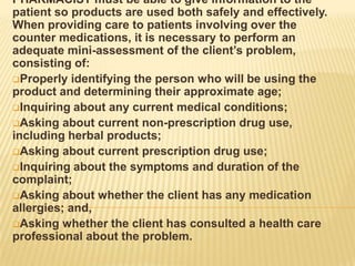 Over the Counter Drugs (OTC DRUGS) | PPTX