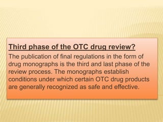 Over the Counter Drugs (OTC DRUGS) | PPTX