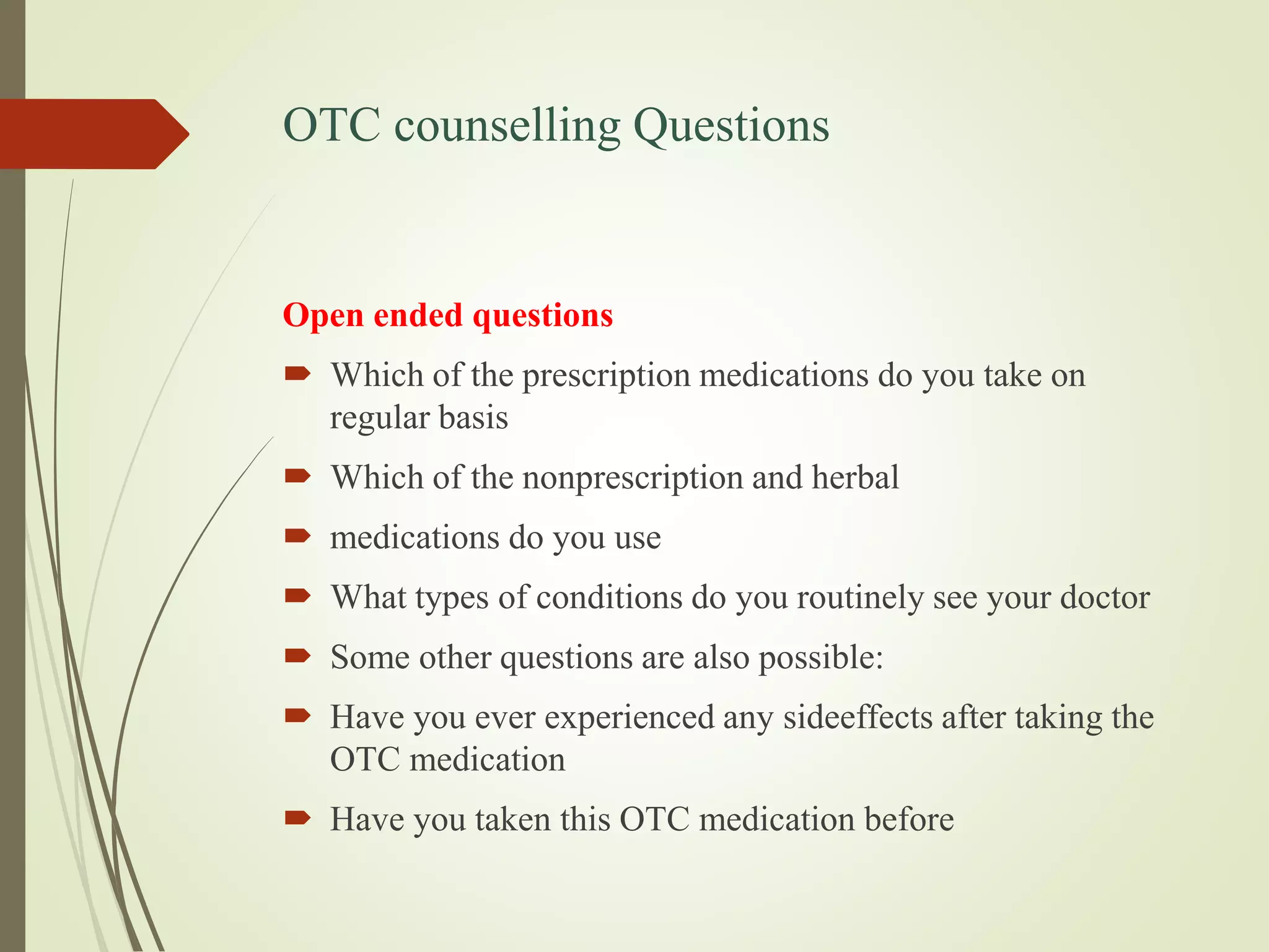 over the counter drugs | PPTX