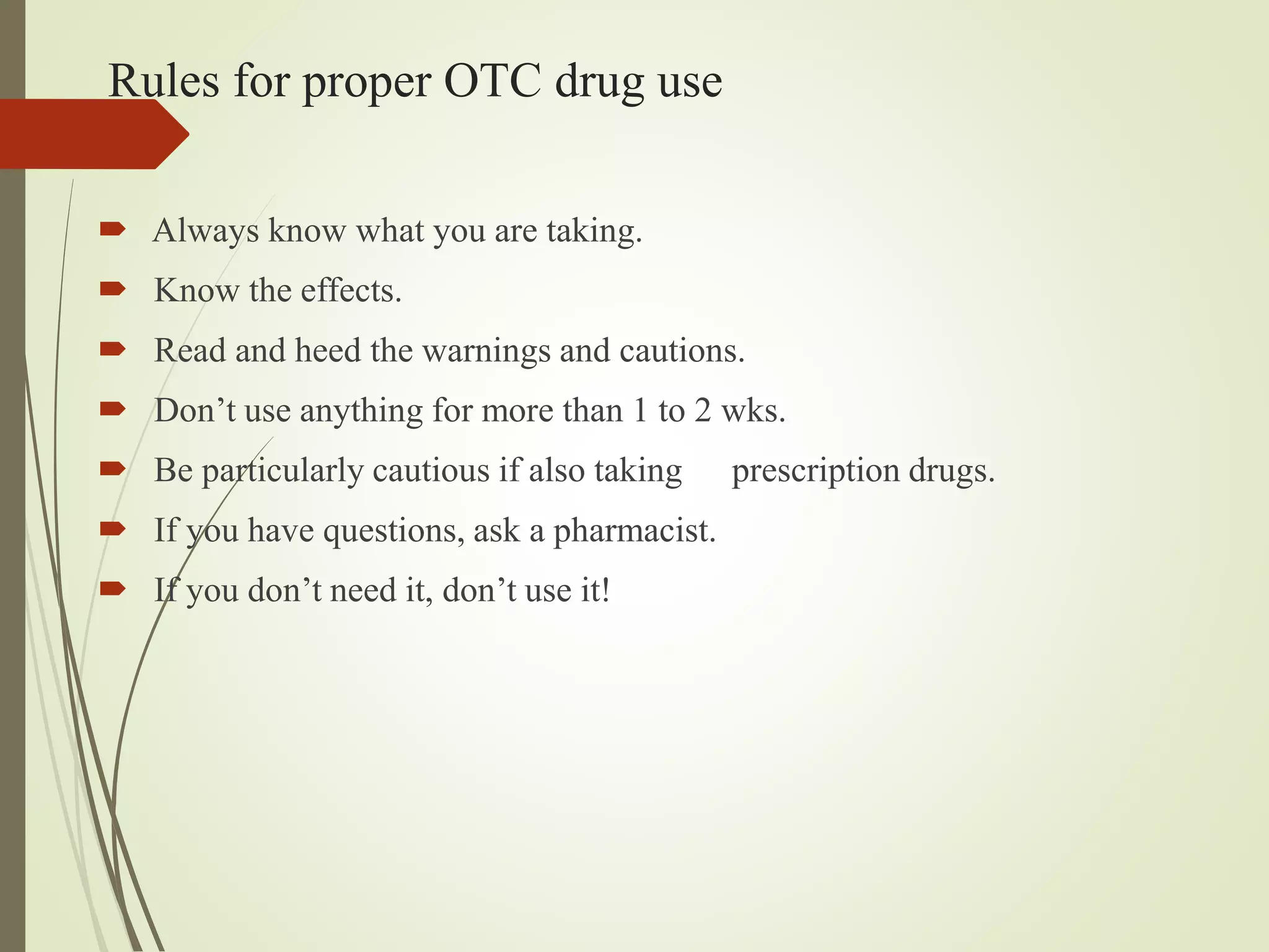 over the counter drugs | PPTX