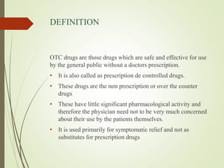 over the counter drugs | PPTX