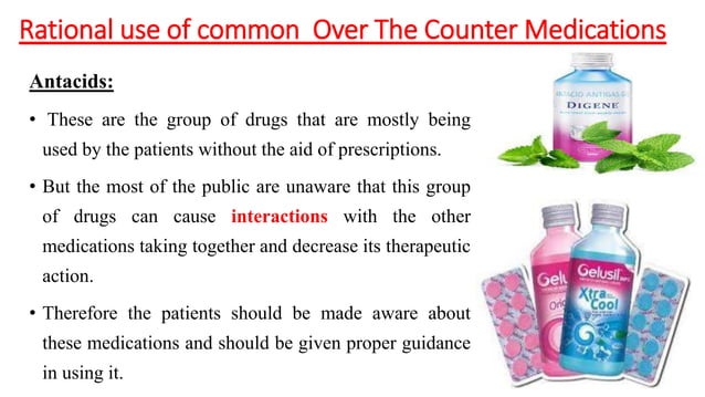 Over the counter (OTC)- Sale, rational use.pptx | Pharmaceutical Drugs ...