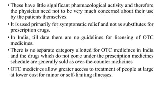 Over the counter (OTC)- Sale, rational use.pptx