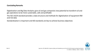 Optimize Safety and Profitability by Use of the ISO 14224 Standard and ...