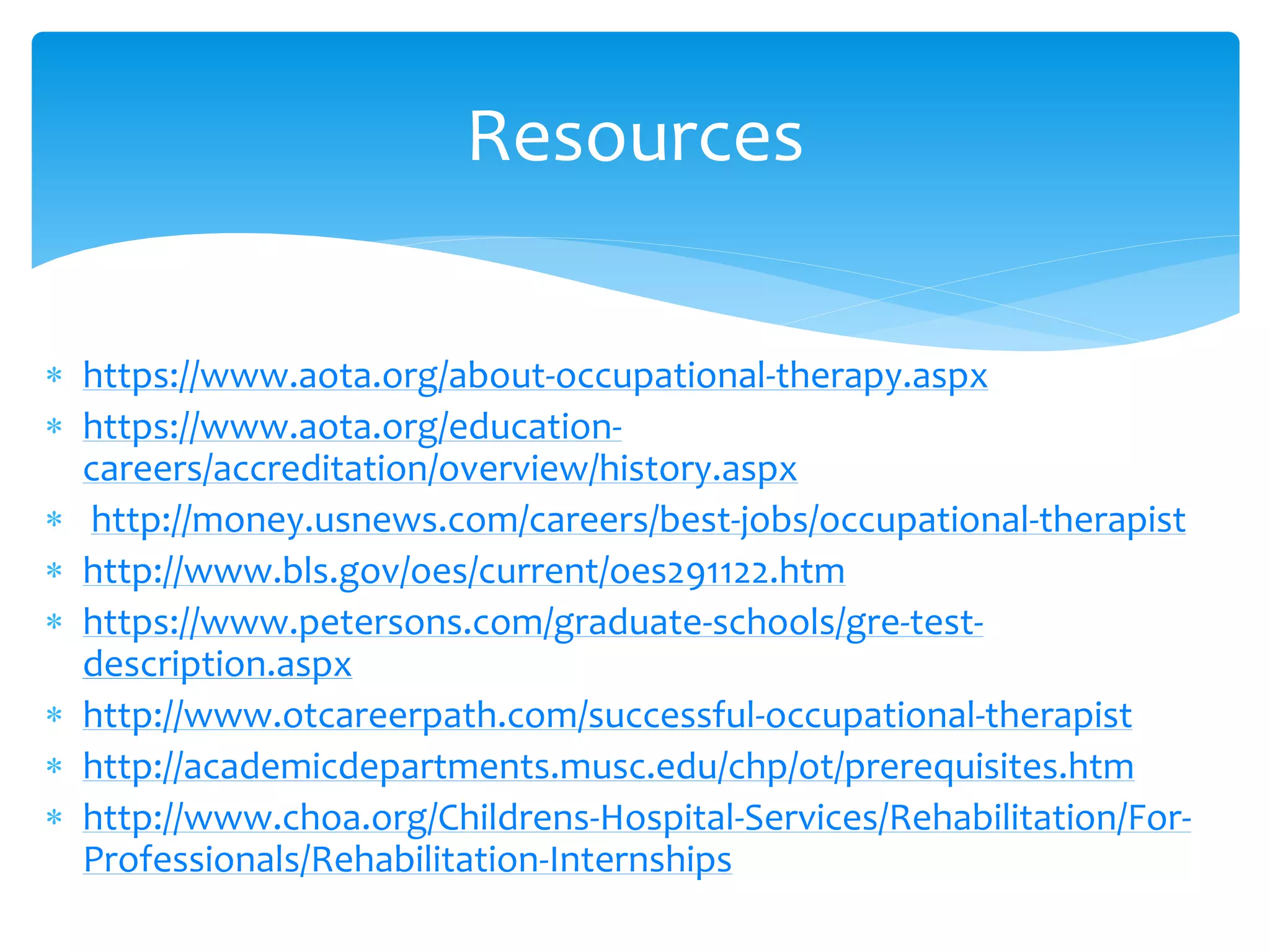 Occupational Therapy | PPTX