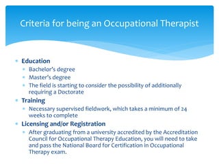 Occupational Therapy | PPT
