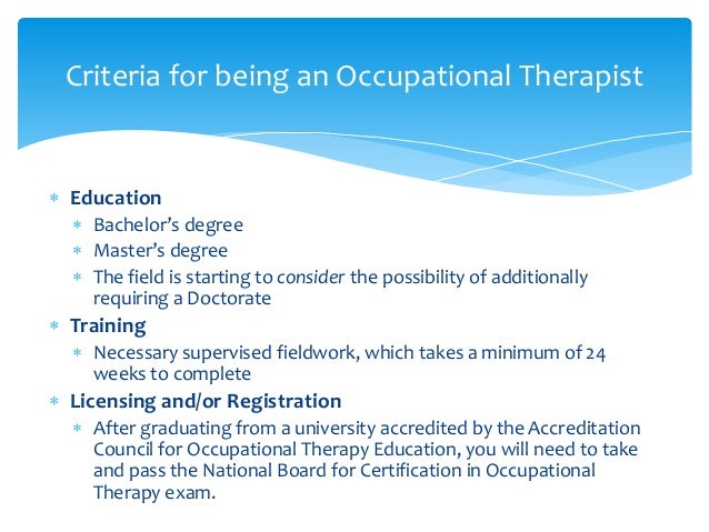 Occupational Therapy