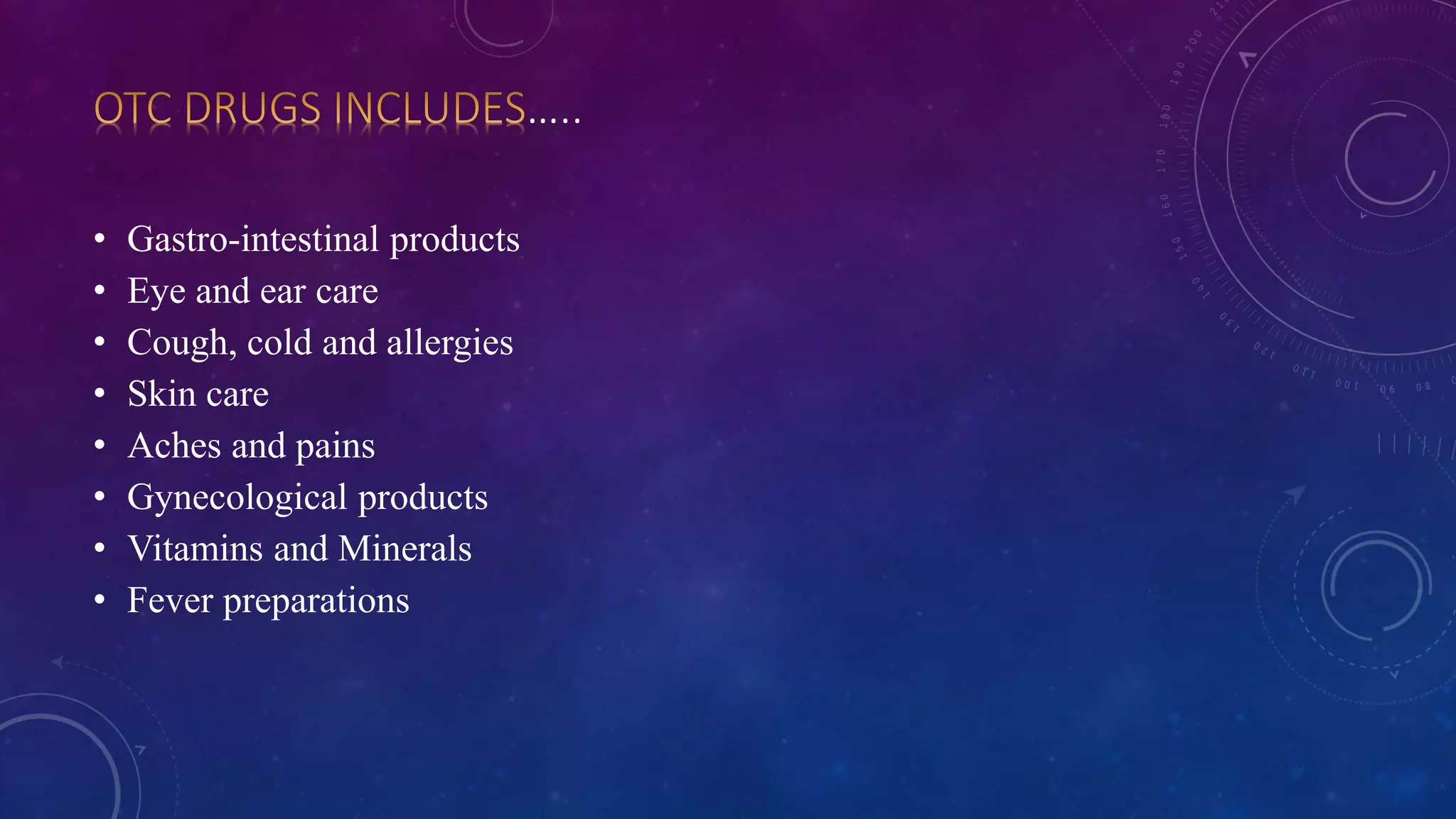 OTC DRUGS (OVER THE COUNTER) | PPTX