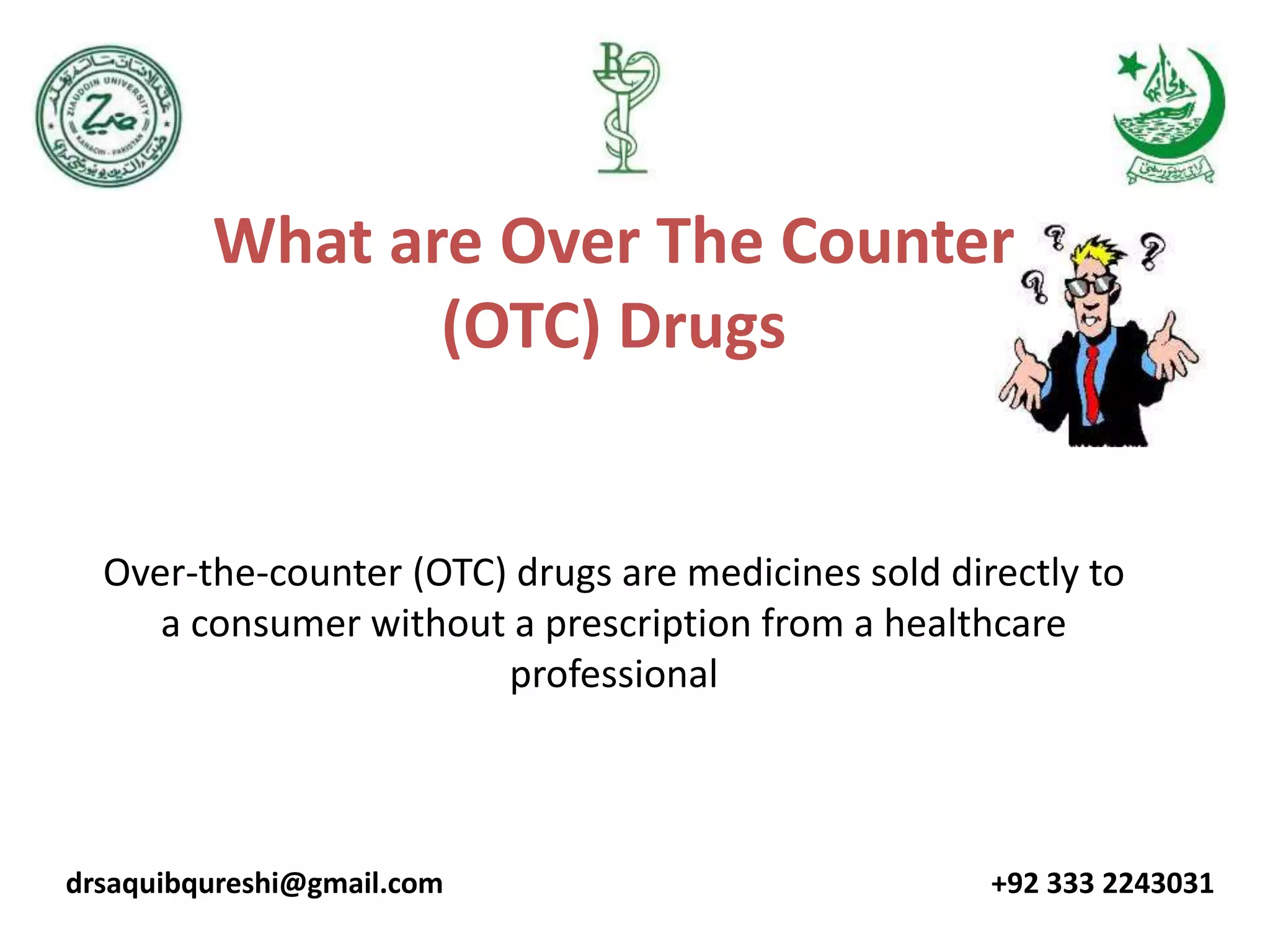 Lecture on Over The Counter (OTC) Drugs. | PPT