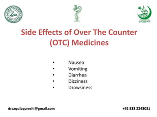 Lecture on Over The Counter (OTC) Drugs. | PPT