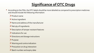 Over The Counter (OTC) Drugs | PPTX