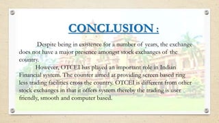 OTCEI ppt by parimal | PPT