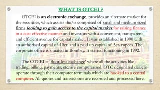 OTCEI ppt by parimal | PPT