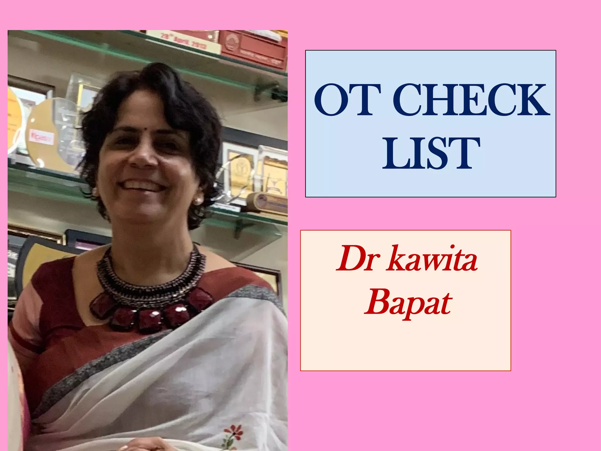OT Check List | PDF