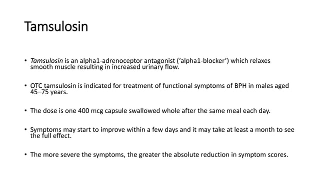 OTC Medications - Benign Prostatic Hyperplasia (BPH) | PDF | Sexual ...