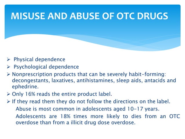 Rational use of Otc medications | PPTX | Substance Abuse | Diseases and ...