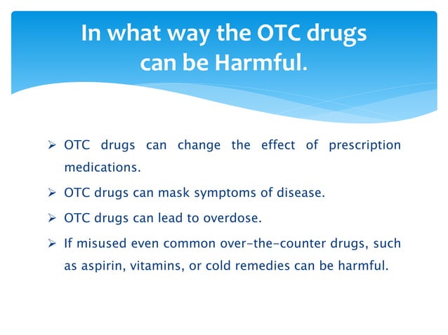 Rational use of Otc medications | PPTX | Substance Abuse | Diseases and ...