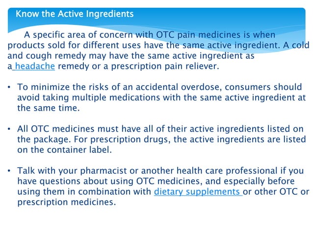 Rational use of Otc medications | PPTX | Substance Abuse | Diseases and ...