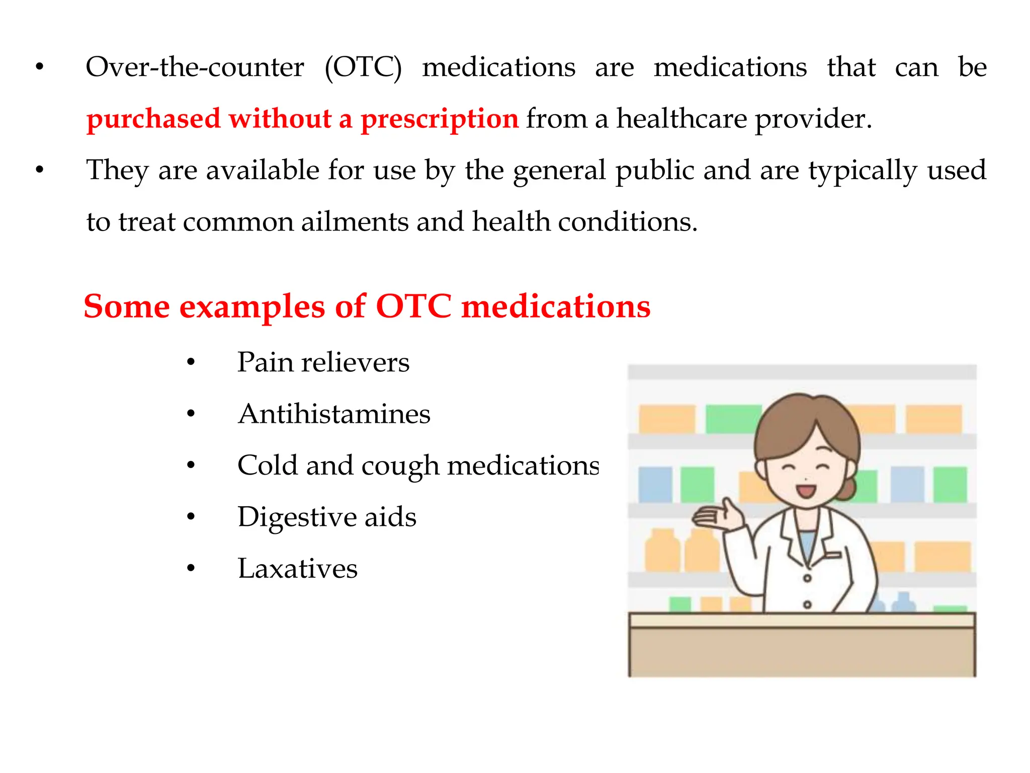 Over The Counter Medications & Role of Pharmacist | PPTX
