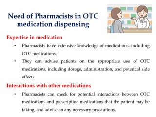 Over The Counter Medications & Role of Pharmacist | PPTX