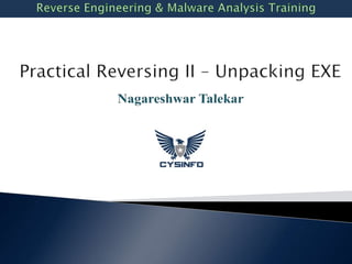 Reversing malware analysis training part7 unpackingupx | PPT
