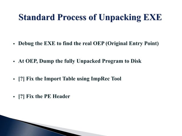 Reversing malware analysis training part7 unpackingupx | PPT