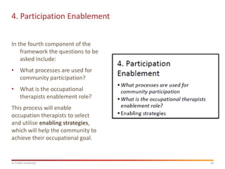 Re-imagining occupational therapy clients as communities: Presenting ...