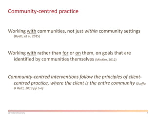 Re-imagining occupational therapy clients as communities: Presenting ...