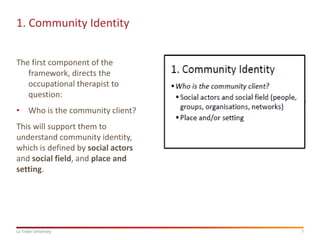 Re-imagining occupational therapy clients as communities: Presenting ...