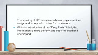 Otc over the counter medicine | PPTX